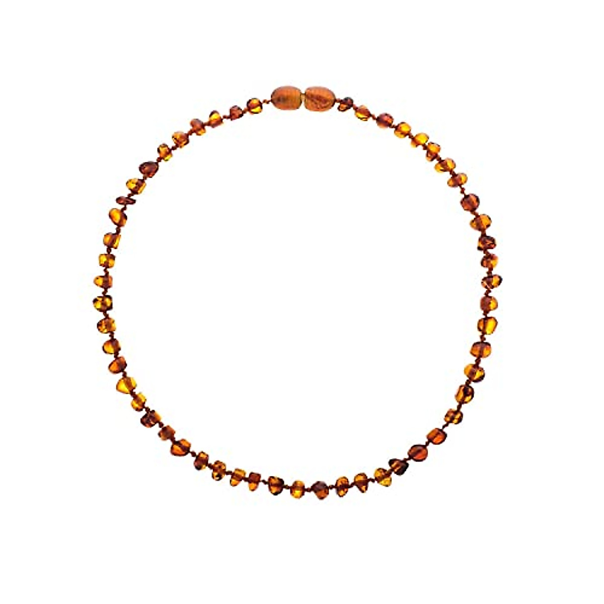Baltic Wonder Baltic Necklaces (Baroque Polished Cognac) Certified as 100% Authentic Baltic Amber.