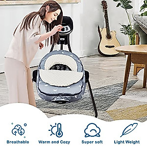 ATOROBROS Baby Car Seat Cover Winter, Winter Resistant Baby Stroller and Car Seat Cover for Newborn & Infant to Keep Baby Warm, Super Soft Cotton and Fleece, Grey