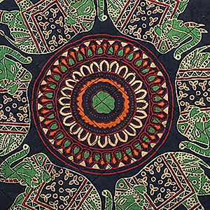 Indian Elephant Printed Tea Cosy for Teapot 100% Cotton Extra Thick Indian Ethnic Tea Cozies for Party Wadding Insulated Kettle Cover for Home Kitchen Decorative Tea Cozy Tea Pot Cover