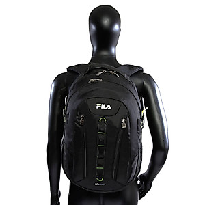 Fila Vertex Tablet and Laptop Backpack, Black, One Size