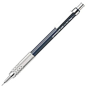 Pentel Graph Gear 500 Automatic Drafting Pencil with Lead and Mini Eraser, 0.5 mm (PG525LEBP),Black,1 Pack w/ Lead & Eraser