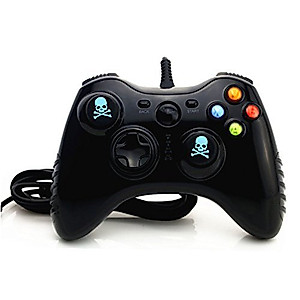 Silicone Thumb Stick Grip Cap Joystick Thumbsticks Caps Cover for PS4 Xbox One PS3 Xbox 360 PS2 Game Controllers - 4 x Blue Skull