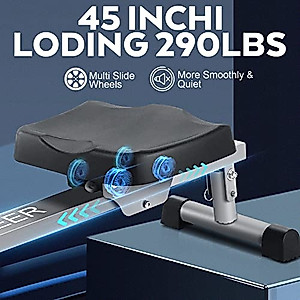 ANCHEER Rowing Machine, Hydraulic Rowing Machines for Home Use Foldable with 12 Resistance Levels & Upgraded LCD Monitor, 290LBS Loading Capacity for Full Body Cardio Exercise