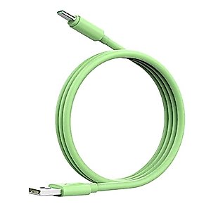 BGNTBUK Super Fast Charging Cable Type C 1.2m Silicone Data Cable Mobile Phone Color Fast Charging Line Liquid Soft Plastic Flash Charging Cable Suitable for Tpye C Extension Chord 6ft