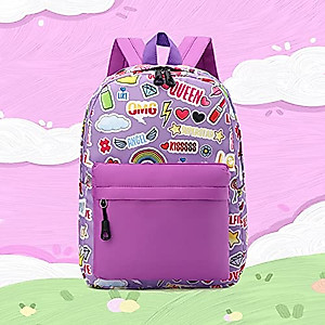 BEFUNIRISE Little Kids Toddler Backpacks for Boys and Girls Preschool Backpack With Chest Strap (Queen)