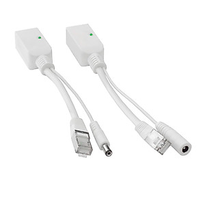 Premiertek PT-POE-GSPK GIGABIT PASSIVE POE INJECTOR AND SPLITTER KIT 9/48V White