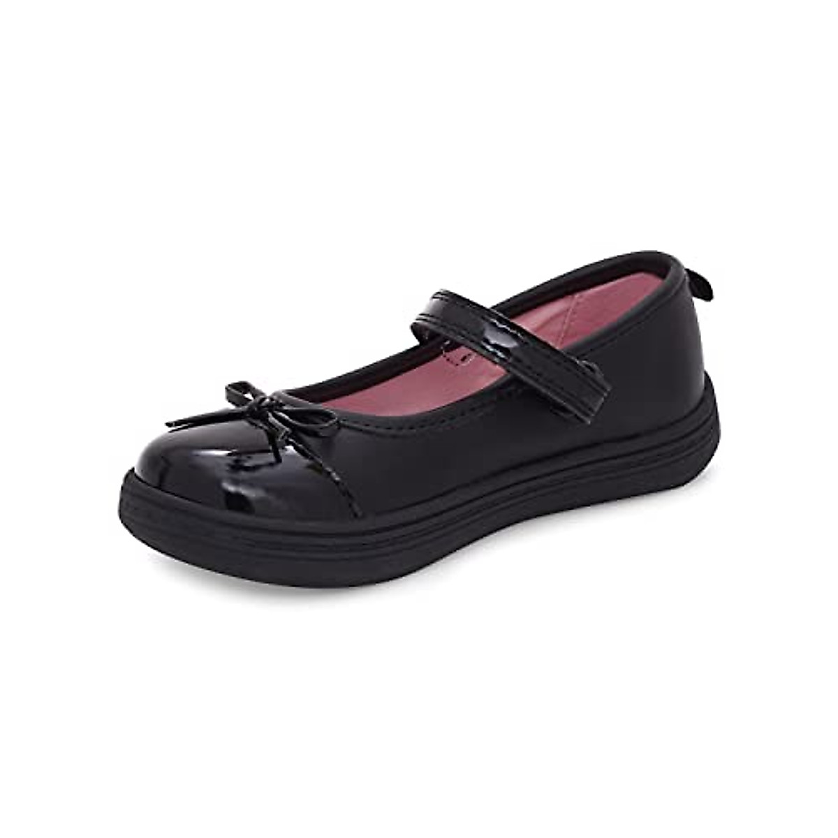 carter's Girls Aggie Mary Jane Flat, Black, 4 Toddler