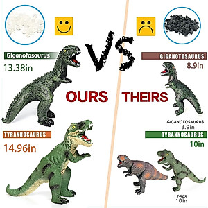 Gzsbaby 6 Piece Jumbo Dinosaur Toys for Kids and Toddlers, Dinosaur Toys for Kids 3-5, Large Soft Dinosaur Toys for Dinosaur Lovers - Perfect Dinosaur Party Favors, Birthday Gifts