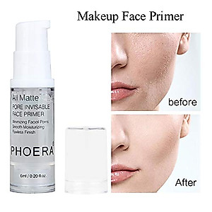 2Pcs Pro Makeup Primer, Long Lasting Hydrating Smoothing Isolated Moisturizing Oil Free Effect Make Up Base Matte Face Foundation Primer