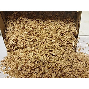 1 Full box of Red Oak wood shavings. 100% all natural wood curls