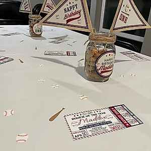 200Pcs-Baseball Table Confetti, Baseball Bat Confetti,Baseball Party Decorations,Table Decoration