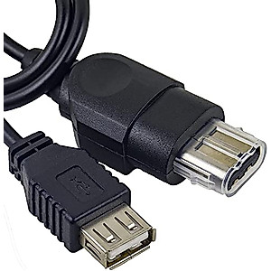 risingsaplings PC Female USB Converter Adapter Cable Cord for Original Xbox Console Gen.1 Console About 30.5in Length (2 PCS)