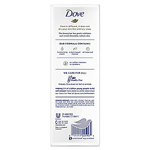 Dove Beauty Bar More Moisturizing Than Bar Soap Gentle Exfoliating With Mild Cleanser For Softer And Smoother Skin 3.75 oz Pack of 14