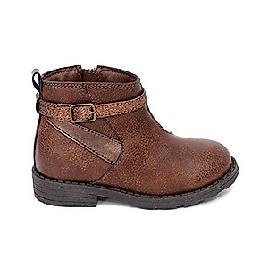 Simple Joys by Carter's Girls Darcy Fashion Boot, Brown, 12 Little Kid