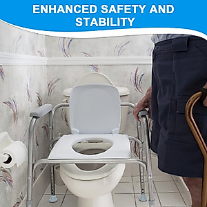 supregear Shower Chair Leg Caps - Heavy Duty Replacement Feet for Shower Chair Bath Seat, 1-1/8" I.D. Slope Rubber Tips for Shower Stools Transfer Bench Non-Slip Extreme Grip Suction Cup Feet, 4PK