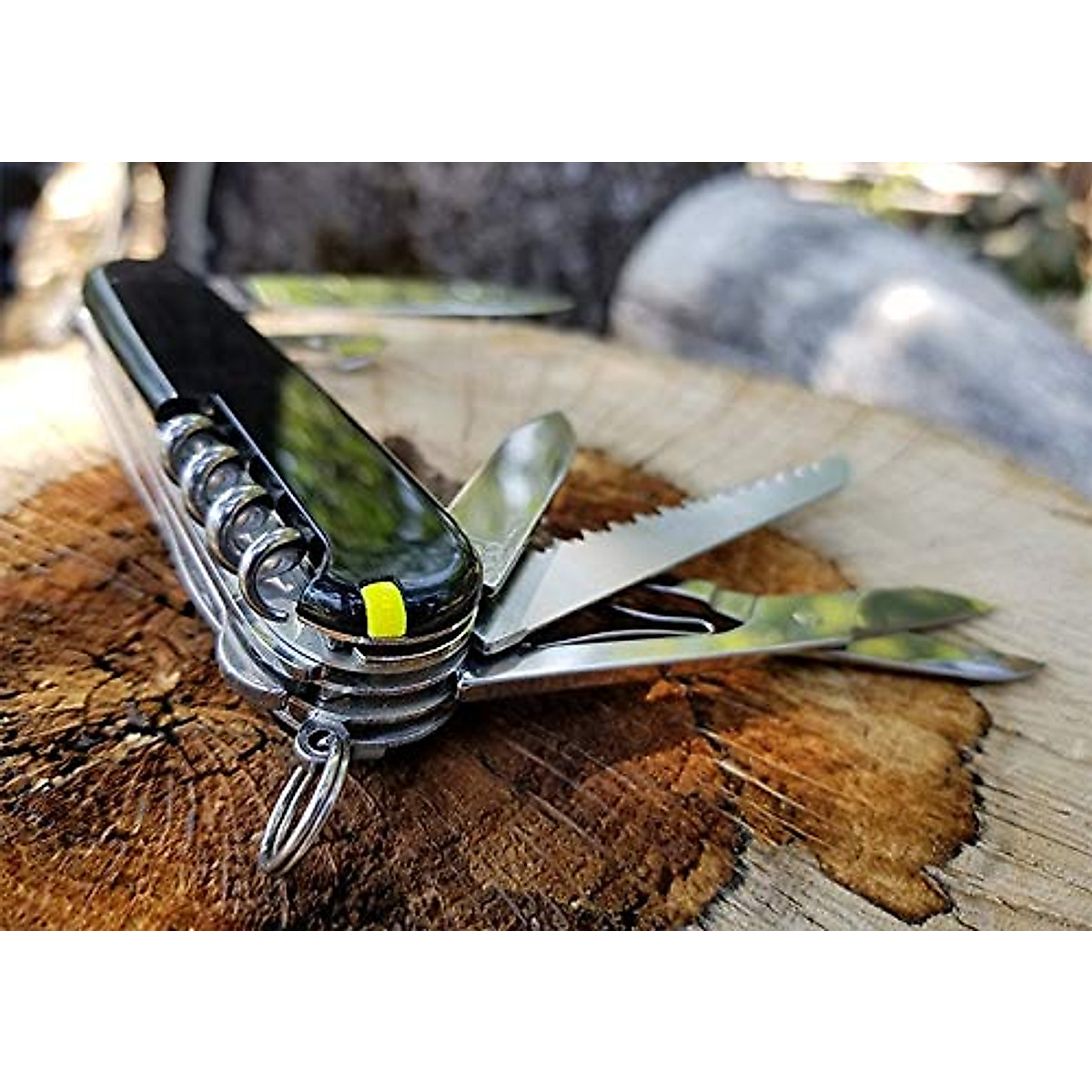 Firefly Regular 3 Pack - Fire Starter Accessory for Swiss Army Victorinox Knives (Neon Green-Yellow Glow)