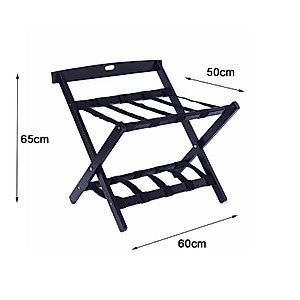 GUODDM Luggage Rack for Guest Room - Suitcase Stand, Wooden Portable Home Suitcase Rack, Solid Wooden Luggage Storage Rack, Professional Hotel Luggage Display Rack, for Bedroom, Guest Room, Hotel