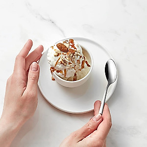 AYFDISHS 6-Piece Demitasse Espresso Spoons,5.1-Inch Mini Coffee Spoons Stainless Steel Small Spoons Mini Espresso Spoon for Dessert Ice Cream