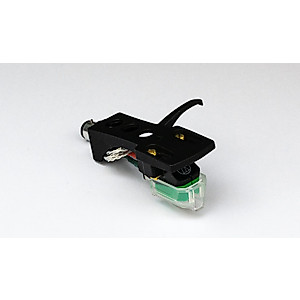 Black Headshell with AT VM95e Elliptical Stylus, Cartridge, Silver Litz Connections and V2 Pro Lube for Technics SL1200, SL1210, SL1600, SL1610, SL1700, SL1800, SL1810, SL3200, SL3300, SL3350