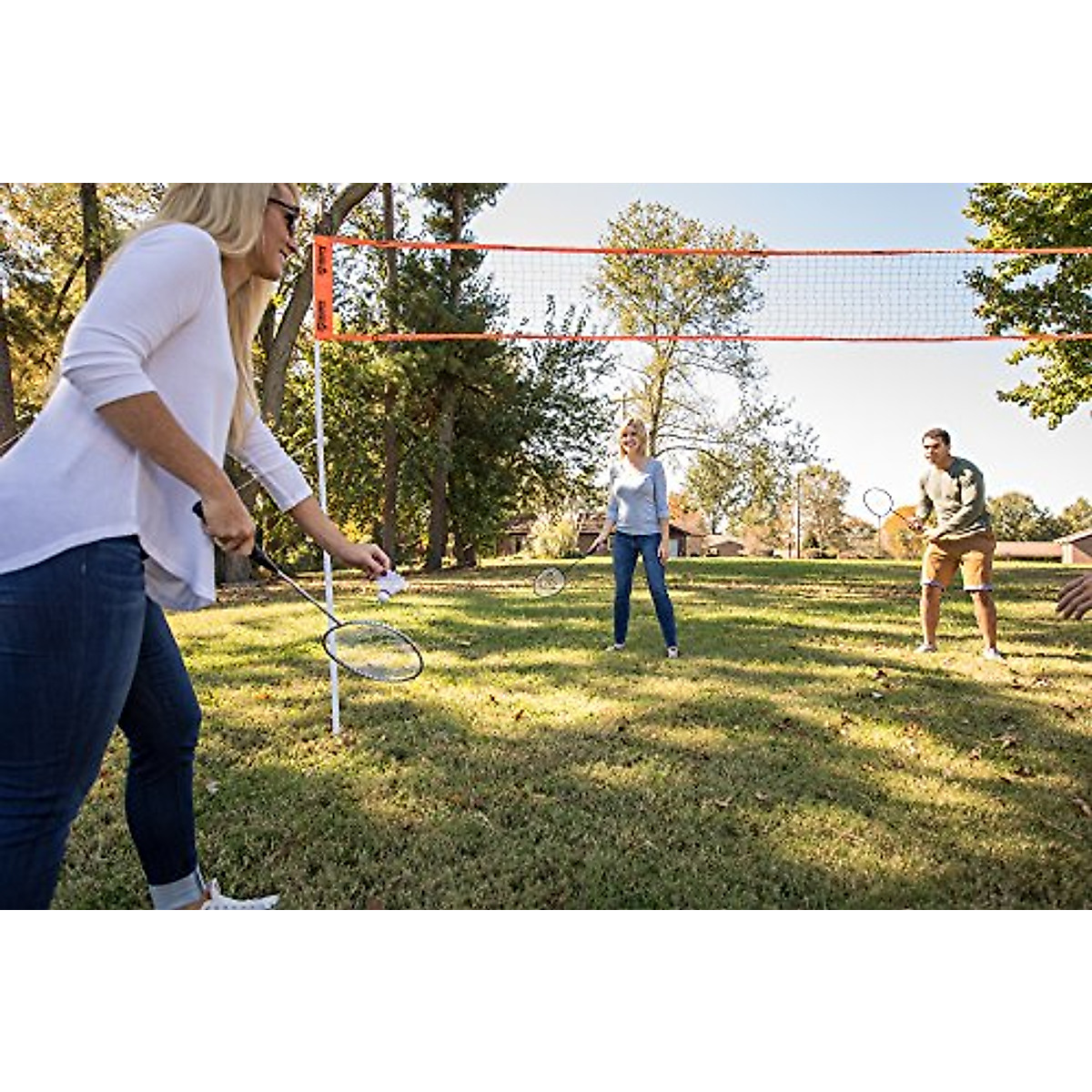 Triumph Sports unisex adult Advanced badminton sets, Triumph Advanced Volleyball/Badminton Set, One Size US