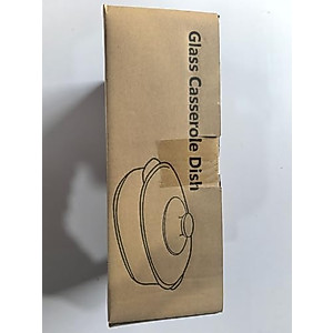 Luvan 2.8L/3Qt Glass Casserole Dish with Lid, Ribbed Oval Glass Baking Dish for Oven & Microwave, Clear Lead-Free Covered Casserole Cookware, Versatile Deep Glass Food Container for Baking, Cooking