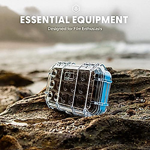 Evergreen X Seahorse 56 Professional Heavy Duty Waterproof Photographic Film Carrying and Hard Storage Case for 18 Rolls | 35mm Photo Film | Light Sealed, Waterproof, Crushproof (Film Not Included) (Black)