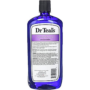 Dr. Teal's Foaming Bath Variety Gift Set (2 Pack, 34oz Ea.) - Soothe & Sleep Lavender, Glow & Radiance Vitamin C and Citrus - Essential Oils Blended with Pure Epsom Salt Relieve Pain & Daily Stress