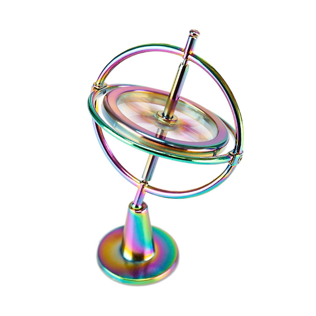 QLKUNLA Gyroscope Toy Metal Anti Gravity Rotating Desk Gyroscope Flying Motion Balance Physics Toy Educational Training Gift