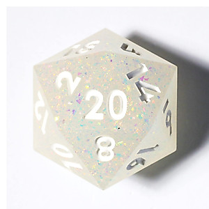 DND Dice Set MINI PLANET DND Dice Set for Dungeons and Dragons Sharp Edge DND Dice Resin DND Dice Polyhedral Dice Set Opal Color DND Dice Set Arctic Snow