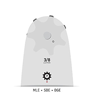 Oregon Chainsaw Guide Bar & Chain Combo, AdvanceCut Replacement for Saw Chains, Bar Length 12" (30cm) with Low Kickback Chain Set, 3/8" Pitch, 0.050" Gauge, 45 Drive Links (27792), Gray