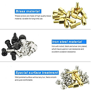 Life-Q 228PCS Personal Computer Screw Standoffs Set Kit, M3/M3.5/M5 Laptop Screws for Hard Drive Computer Case Motherboard Fan Power Graphics CD-ROM