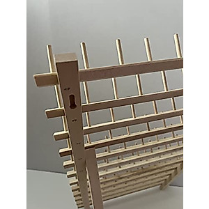 2 - 120 Spool Cone Wood Thread Racks (Holds 240 Spools) Hardwood, Freestanding or Wall Mount | Fits Mini-King Size Cones & Most Spools | for Sewing, Embroidery, Quilting, & Specialty Thread Storage