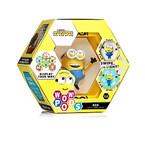 PODS Minions Collection The Rise of Gru - Bob | Character Light-Up Bobble-Head Figure | Official Minion Collectable Toys & Gifts | Number 122 in Series