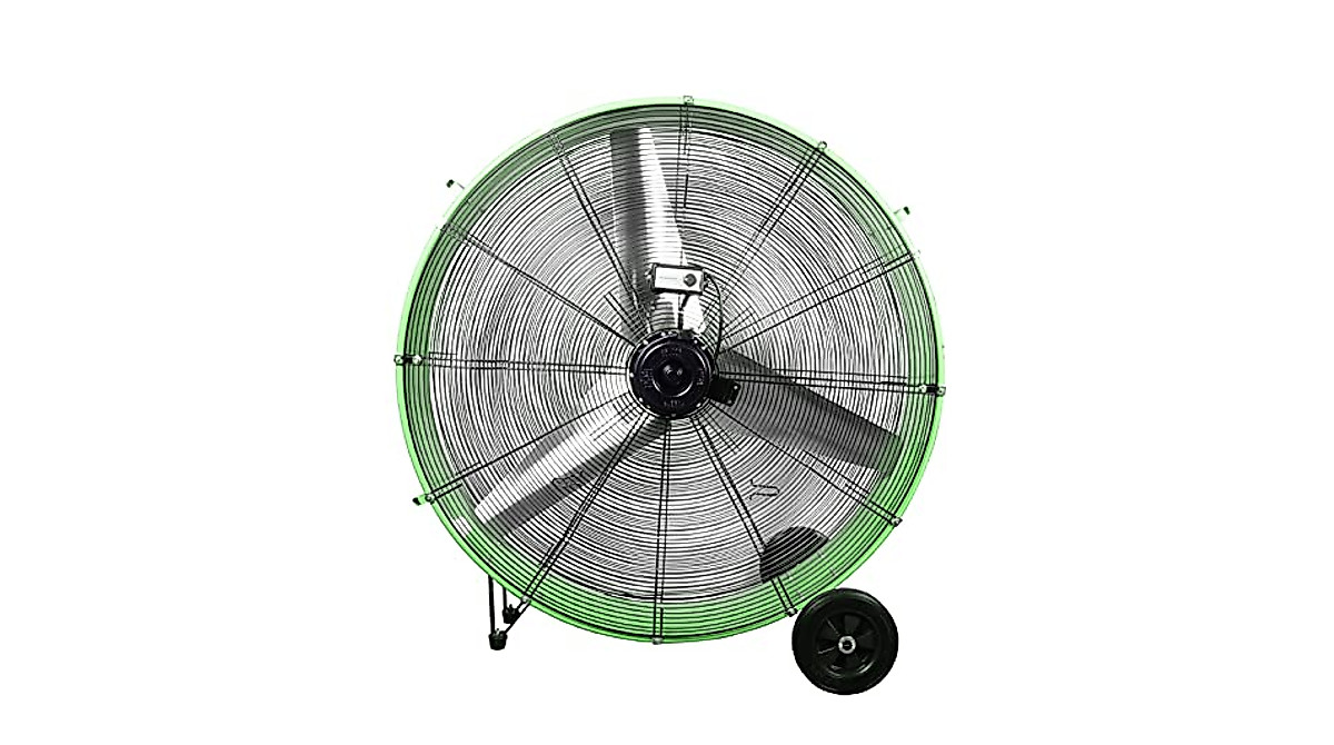 OEMTOOLS 42-inch Industrial Barrel Fan with Wheels - Powerful Cooling