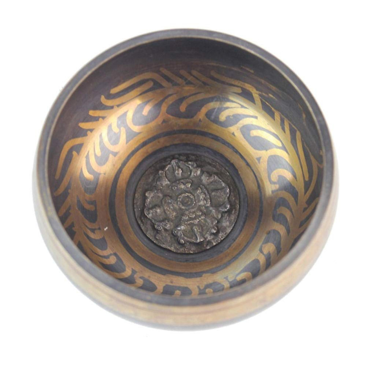 Himalayan Hand Hammered Chakra Meditation Bowl Decorative Wall Dishes Yoga Tibetan Buddhist Brass Singing Bowl-8Cm