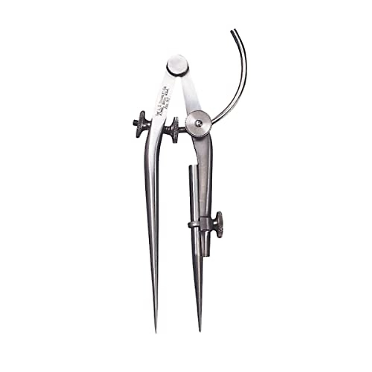 Starrett Carpenters’ Divider with Tempered, Highly Polished Forged Steel Legs, Adjustable Point and Quadrant Adjusting Nut - 6" Size and Capacity - 92-6