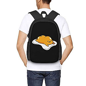 Gudetama_Cute Bag Backpack School Bag Adjustable Large Capacity Leisure Bags Unisex