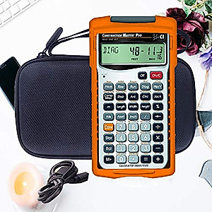 WERJIA Hard Carrying Case for Calculated Industries 4065/4080/4054 Advanced Construction Math Feet-inch-Fraction Calculator