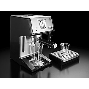 De'Longhi ECP3420 Bar Pump Espresso and Cappuccino Machine, 15", Black DLSC060 Milk Frothing Jug, 12 oz, Stainless Steel