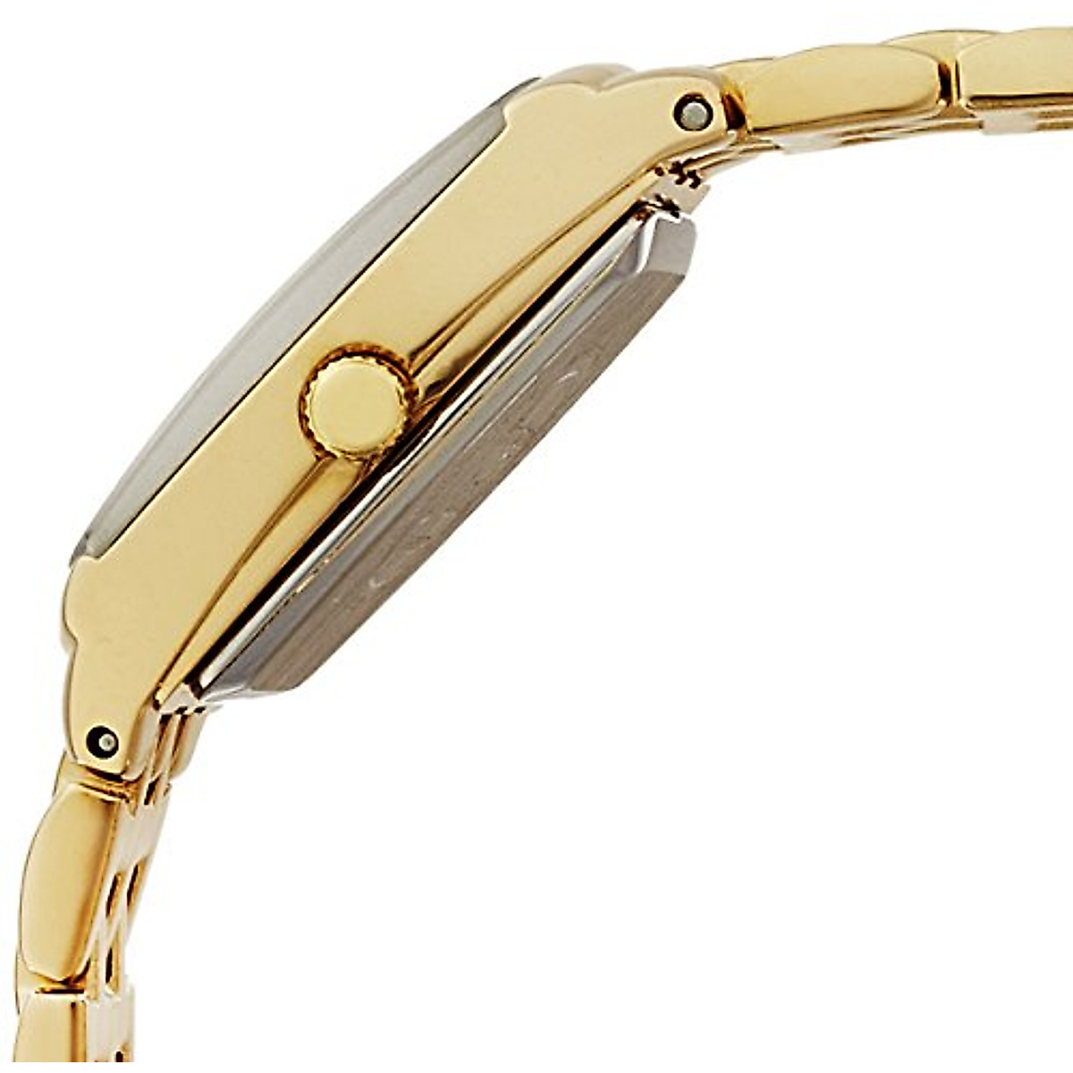 Armitron Women's 75/5195BKGP Diamond Accented Black Dial Gold-Tone Bracelet Watch