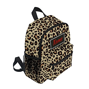 Custom Happy Camper Caravan Kids School BackpackToddler Personalized Your Name Preschool Shoulder Bookbag Kindergarten Elementary School Bag for Small Boys Girls