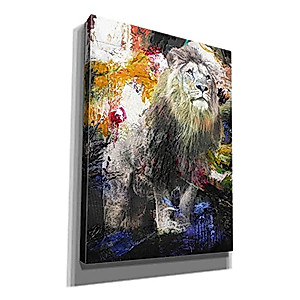 Epic Graffiti 'Lion' by Design Fabrikken, Giclee Canvas Wall Art, 40"x54"