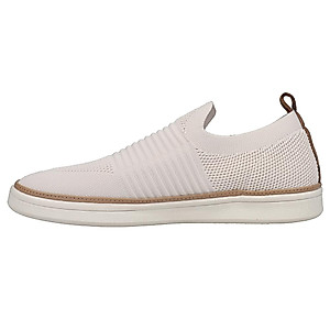 LifeStride Womens Navigate Knit Slip On Sneakers Shoes Casual - Off White - Size 8.5 M