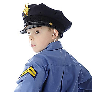 Gejoy 4 Packs Spy Ear Piece Toys Security Headset Earpiece Agent Spy Earpiece Costume Prop, Snap On Replacement Acoustic Tube for 2-Way Radio Audio Headsets