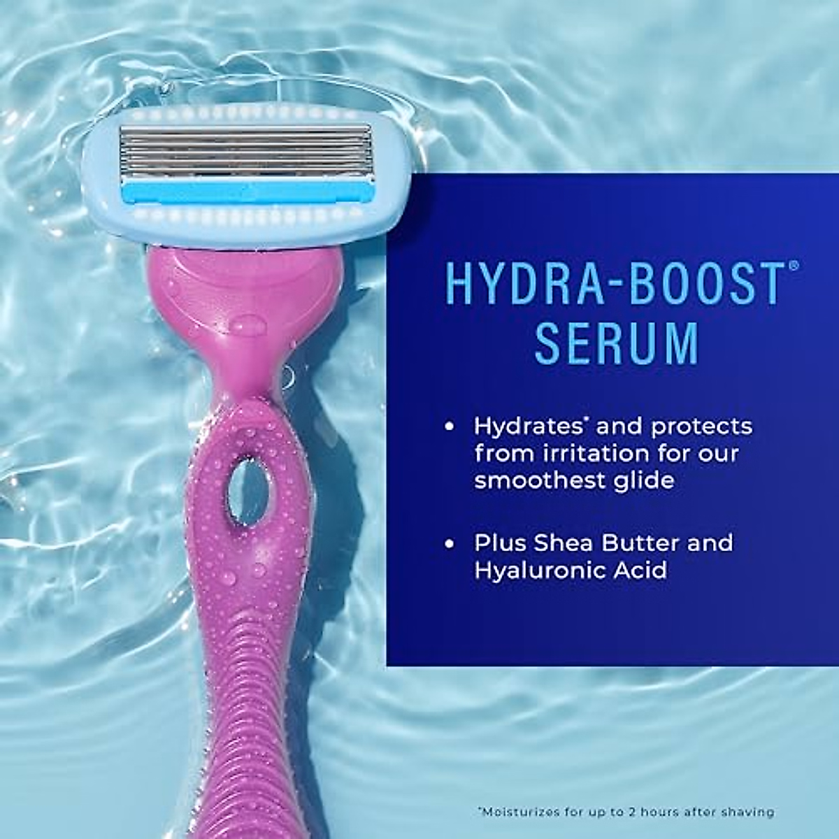 Schick Hydro Silk Moisture Razor Blade Refills, 4 Count | 5-Blade Moisturizing Razors for Women | Womens Moisturizing Razor Refills