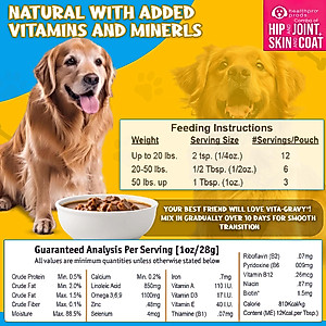 VitaGravy Dog Food Topper for Dry Dog Food Wet Dog Food in Herb Roasted Chicken Delicious Flavour. Dogs Love Rich Gravy Texture than Bone Broth for Dogs. Farmers Dog Food topper, Pet Food, 3.5oz, 3 Pk