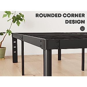 RLDVAY Twin-Bed-Frame, 12 Inch Metal-Bed-Frame-Twin, Heavy Duty Platform Bed Frame Twin Size, No Box Spring Needed, Easy Assembly, Noise-Free, Black