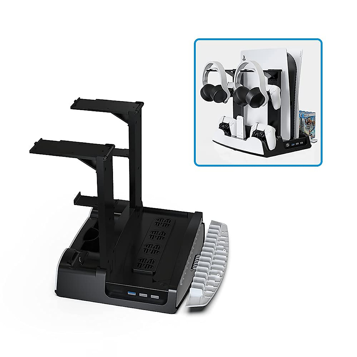 JDDWIN Case Compatible with PlayStation Portal (Zinc grey)