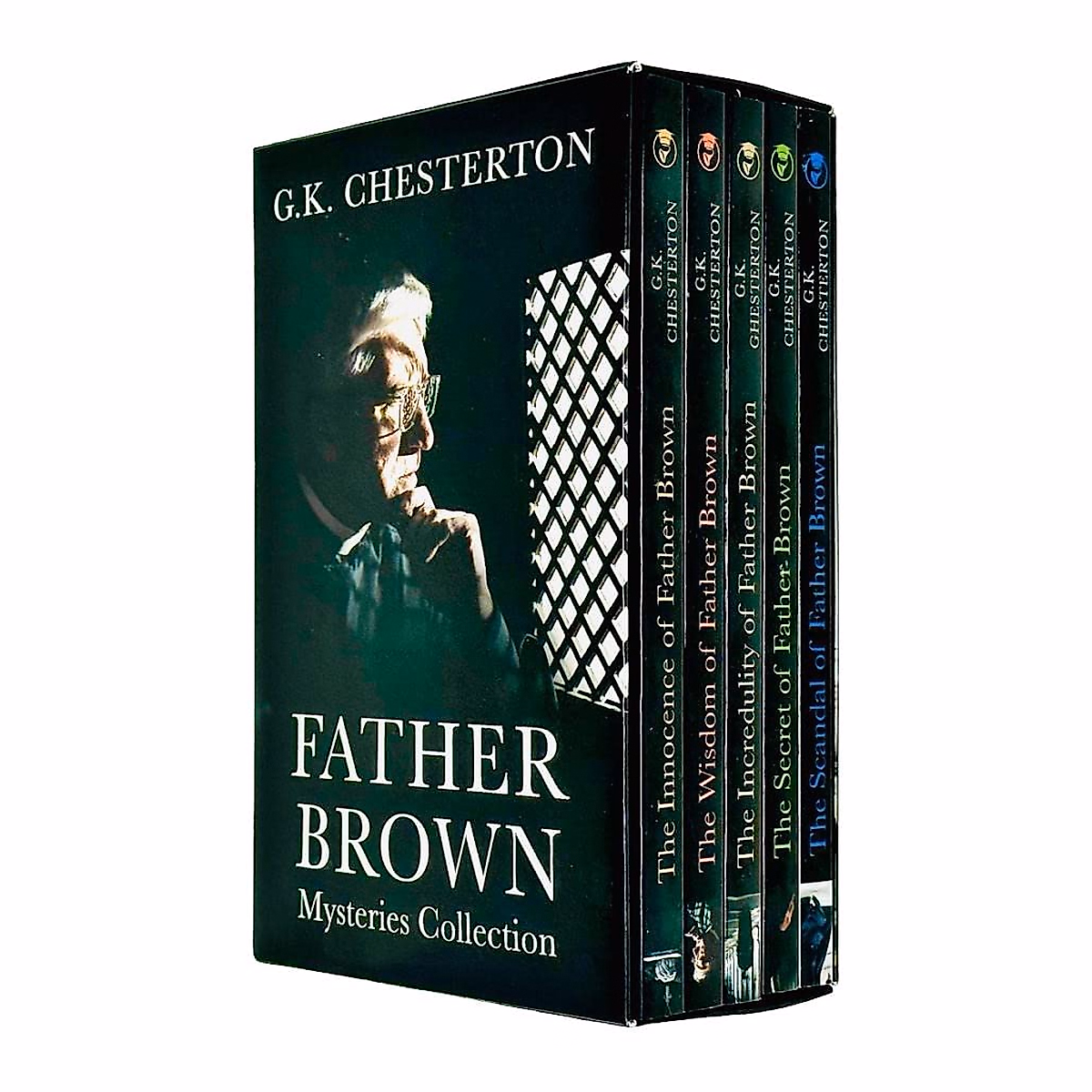Father Brown Mysteries Collection 5 Books Box Set By G.K Chesterton (Innocence, Wisdom, Incredulity, Secret & Scandal)