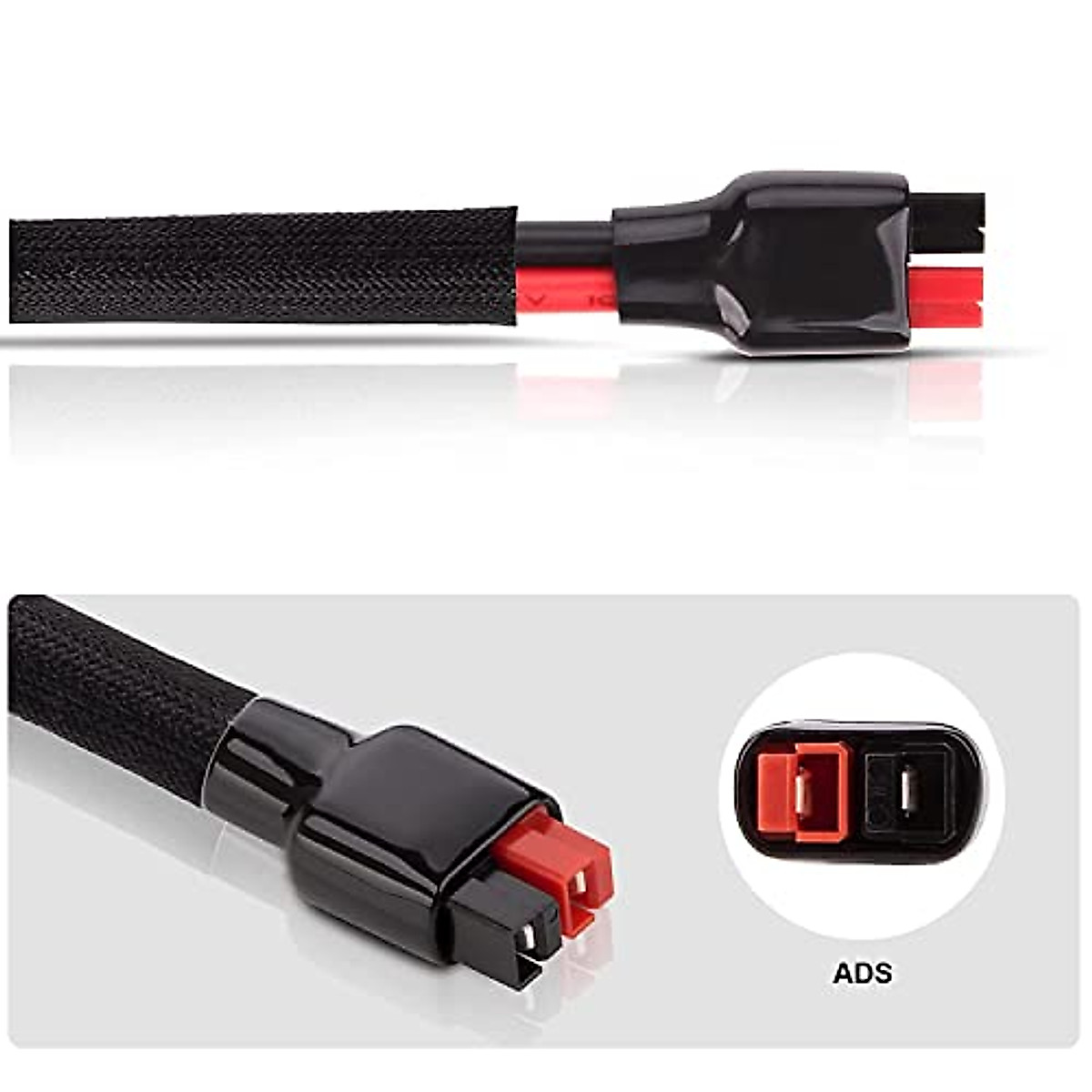 iGreely Extension Cable 10AWG Battery Charger Adapter 45A Connector for GZ Yeti /G500 Solar Generator Power Inverter and for Renogy,Boulder 200 Solar Panels 10Ft 3M